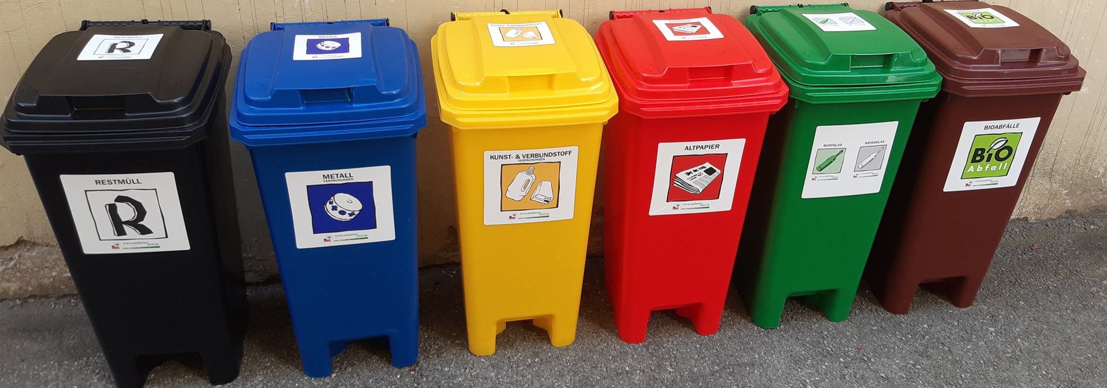 Abfalltonnen 100l - Verleih Abfalltrennung – Green Events Tirol